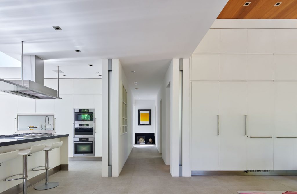 Entry with Shrine, Kitchen and Dining. | Mark English Architects