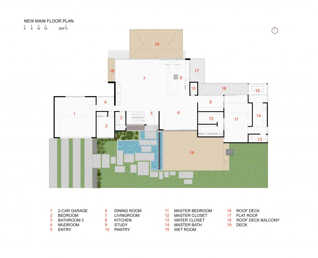 New Main Floor Plan. | Mark English Architects
